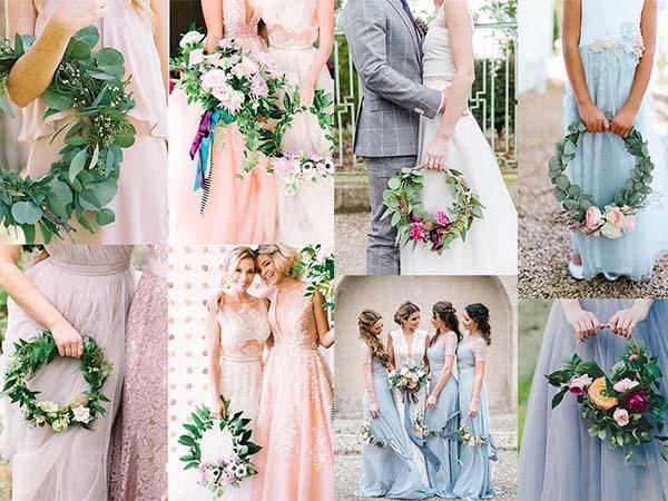 20 Rustic Hoops Bouquets for Wedding or Bridal Party – Clear Wedding ...