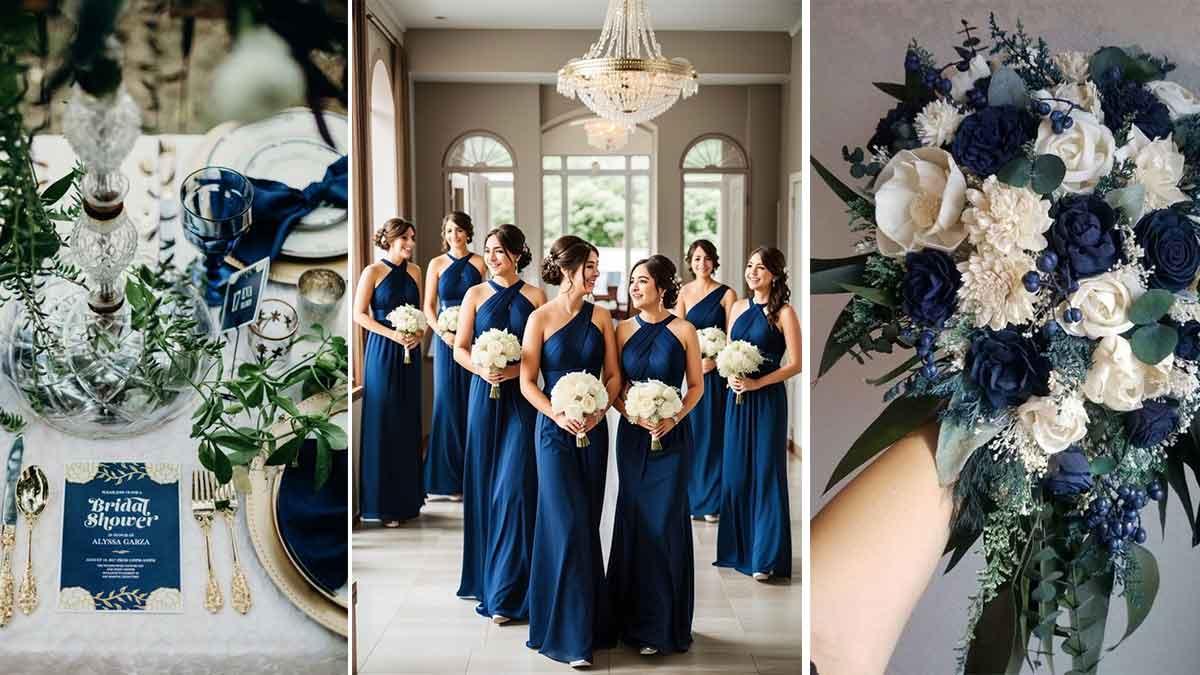 Navy blue spring wedding colors 60 photos - Vianawedding.com