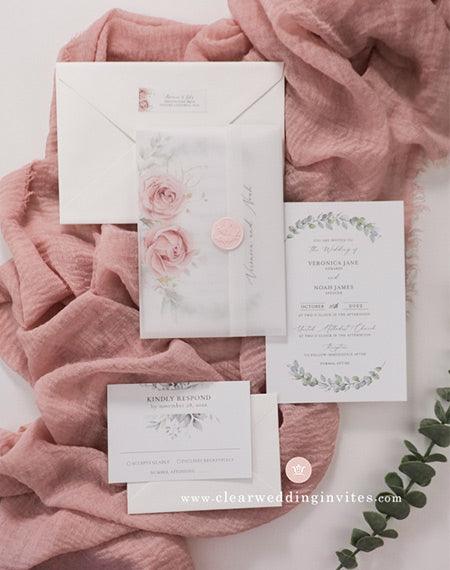 8 Trendy Vellum Wedding Invitations DIY Ideas – Clear Wedding Invites