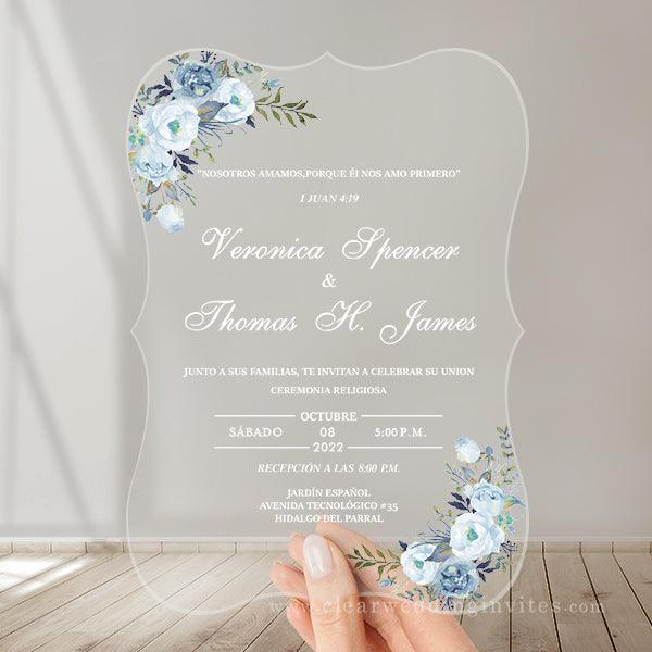Unique Shape Invitations – Clear Wedding Invites