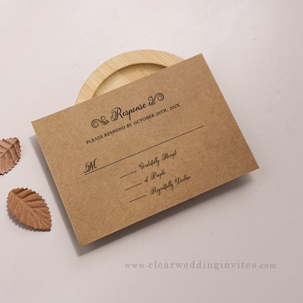 rustic wedding invitations, cheap wedding invitations, small wedding ...