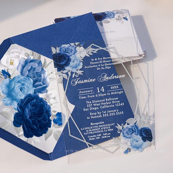 Acrylic Invites - Clear Wedding Invites